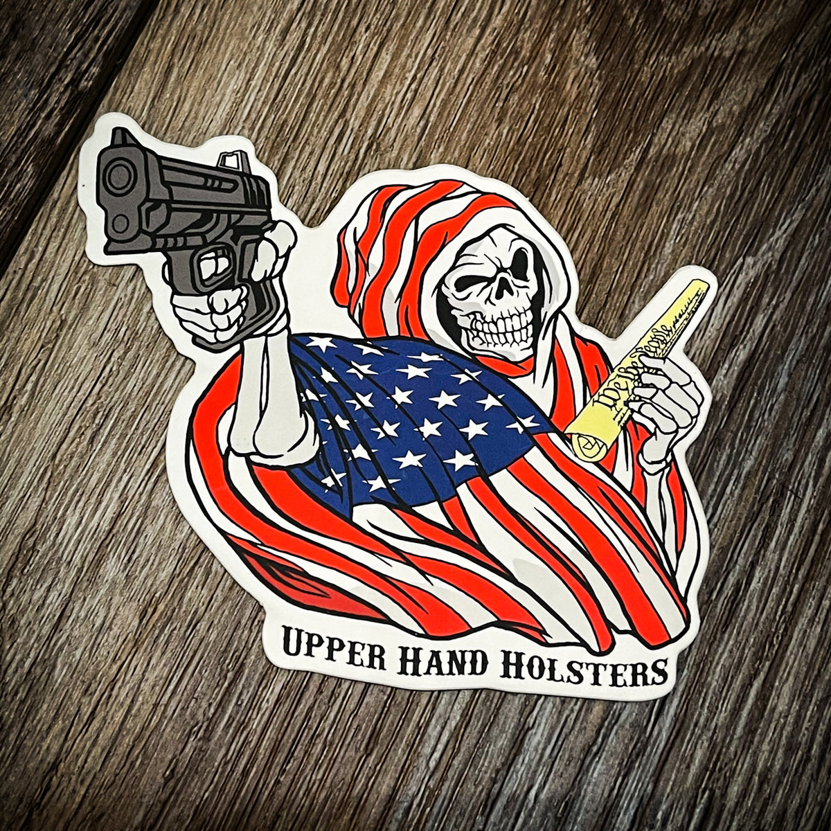 UHH American Reaper Sticker – Upper Hand Holsters