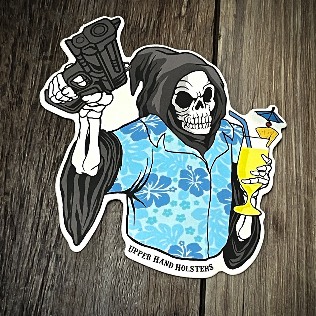 UHH Hawaiian Reaper Sticker – Upper Hand Holsters